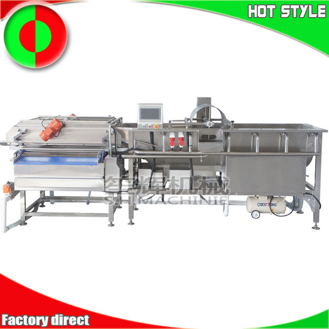Industrial Vegetable And Fruit Vortex washing food processing Line ...