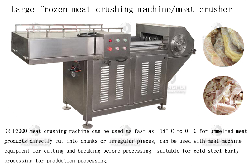 Large frozen meat cutting machine frozen meat crushing machine frozen ...