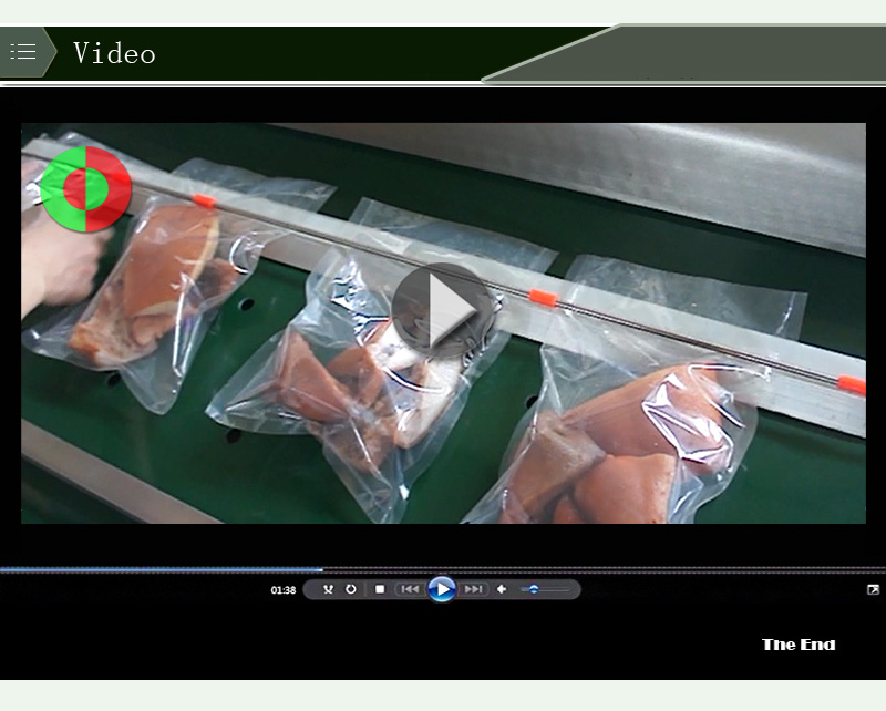 Continuous meat fish vacuum packaging machine food sealing machine ...