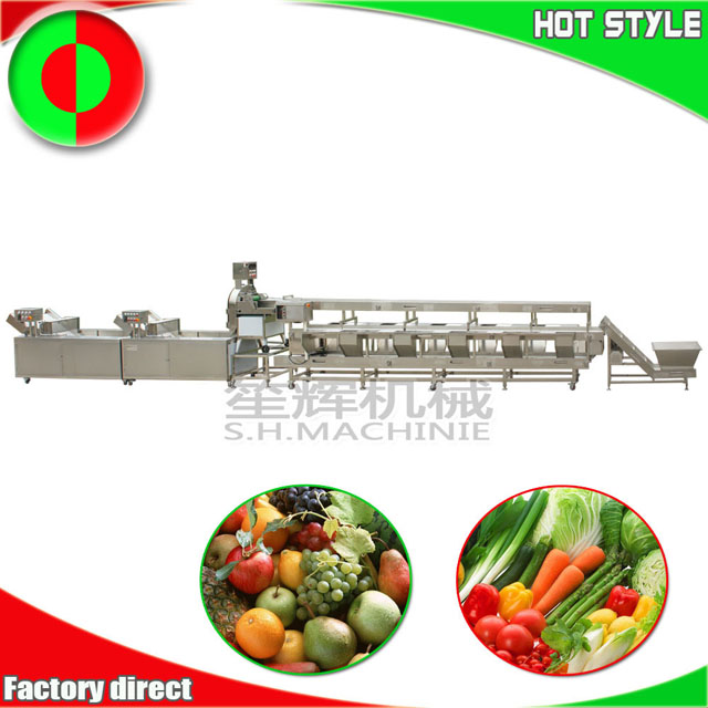 Fruit and vegetable processing machine - Buy sorting production line, grading machine, vegetable ...